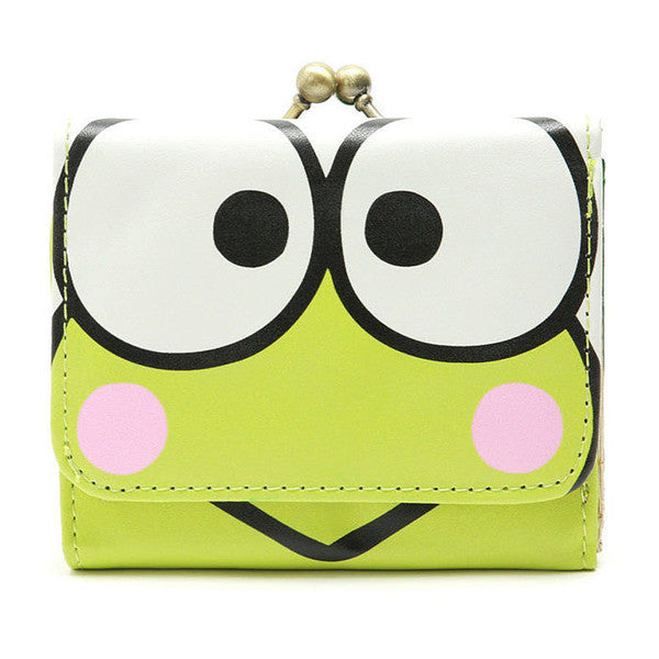 Sanrio Keroppi Trifold Short Style PU Leather Wallet