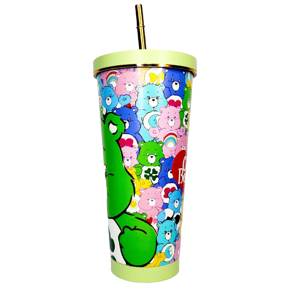Care Bears Green Stainless Steel Tumbler With Straw